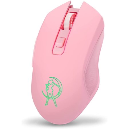 Lovely Gaming Mouse,Rechargeable 2.4Ghz Wireless Mice with USB Receiver ...