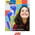 JVC Gumy Plus In Ear Earbud Headphones with Mic and Remote, Powerful ...