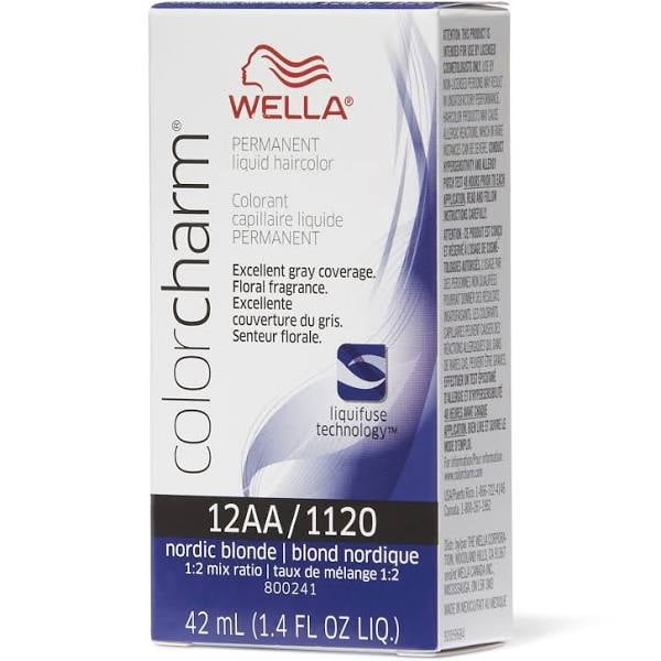 Wella Color Charm Permanent Liquid Haircolor, 12AA/1120 Nordic Blonde ...