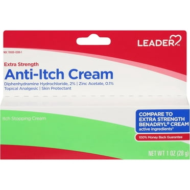 Benadryl Anti-Itch Original Strength Relief Cream, 1oz for Bites ...