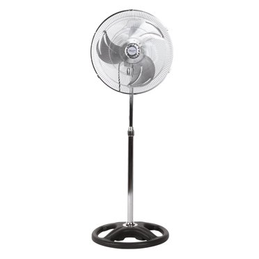 Vie Air 18" High Velocity Stand 3-Speed Fan, Model VA-18PB, Black ...