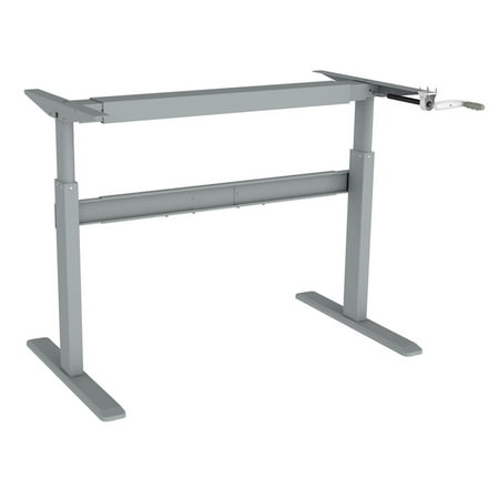 Coventry Manual Standing Desk Frame | Sit Stand Desk Frame in Silver ...