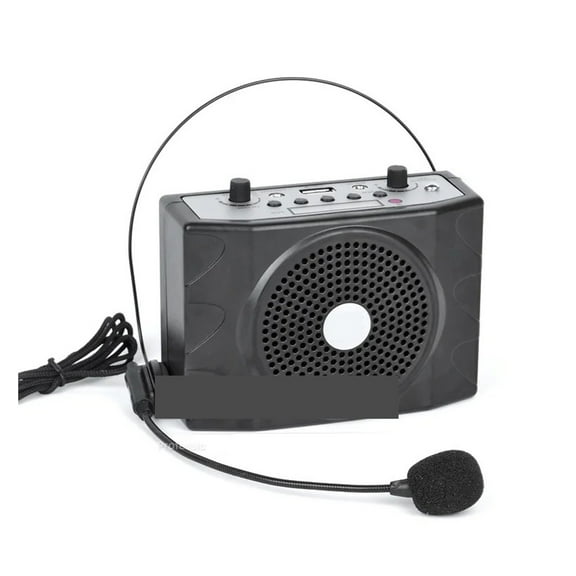 Portable Voice Amplifier, Megaphone Booster with Microphone Loudspeaker ...