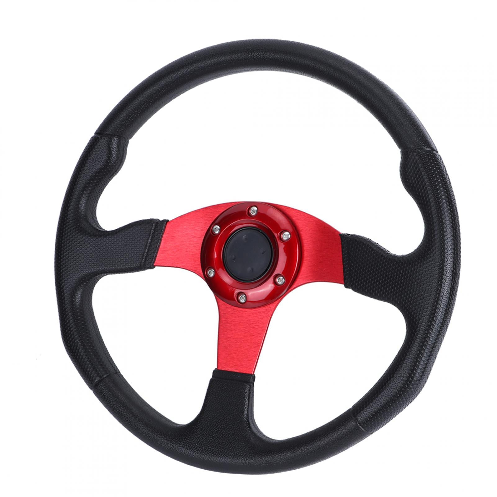 ACOUTO 350mm/14in Racing Car Sport Steering Wheel Deep Dish 6 Bolts ...