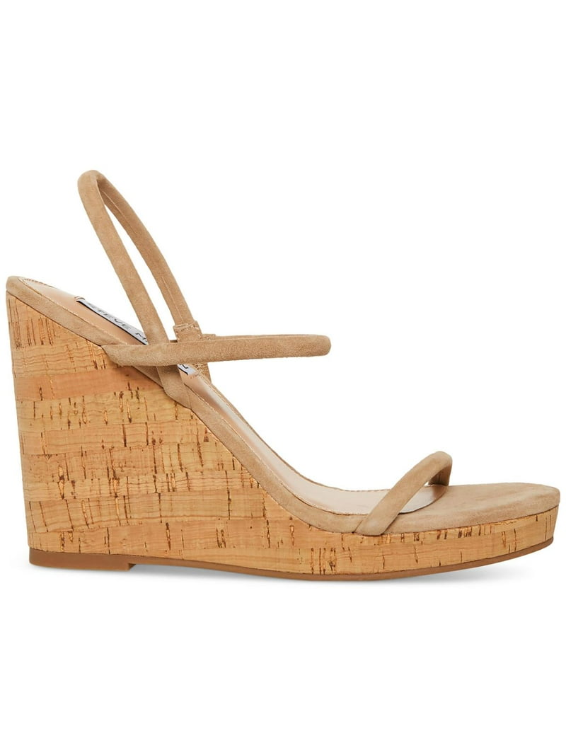 (取寄) スティーブマデン レディース ユーデル ウェッジ サンダル Steve Madden women Udell Wedge Sandal Black Leather 1 Steve Madden Womens Udell Leather Slip On Wedge Sandals - Walmart.com