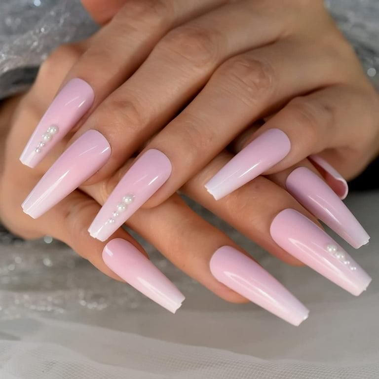 Soft Square Long Natural Nails