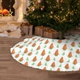 Bogiau Cute Carrot Print Pattern Christmas Tree Skirt with Ties ...