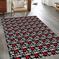 3'x5' Area Rugs, Valentine's Day Indoor Outdoor Area Rug for Living ...