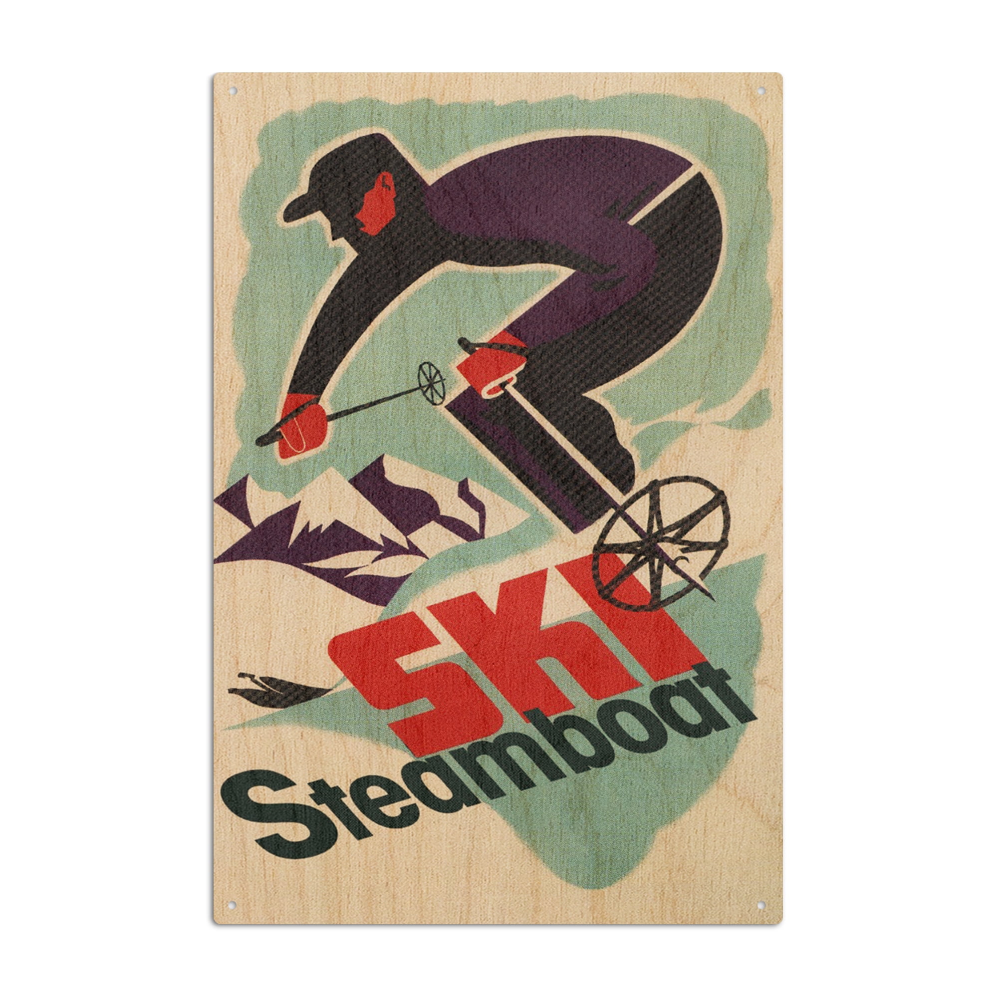 Steamboat Springs, Colorado, Downhill Skier, Vintage Travel ...