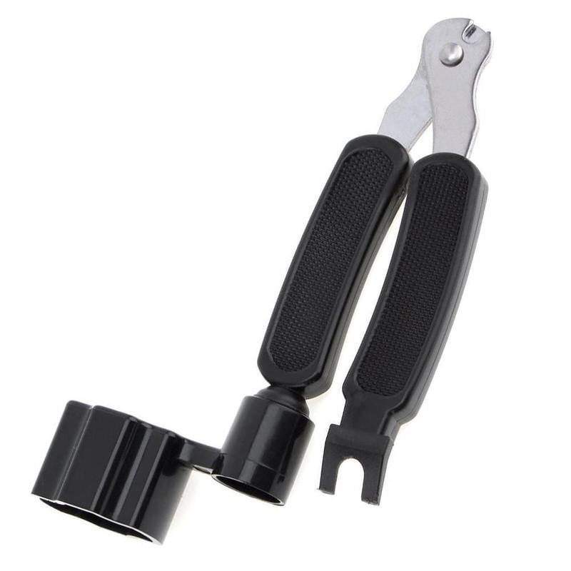 Black 3 In 1 Guitar String Winder String Cutter Bridge Pin Puller ...