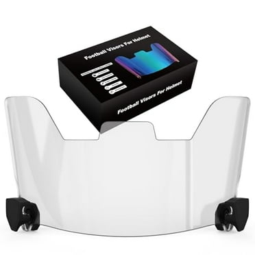 SHOC Zero G Plus Youth Football Helmet Visor - Clear, Tinted Style with Sun Protection and Clips ...