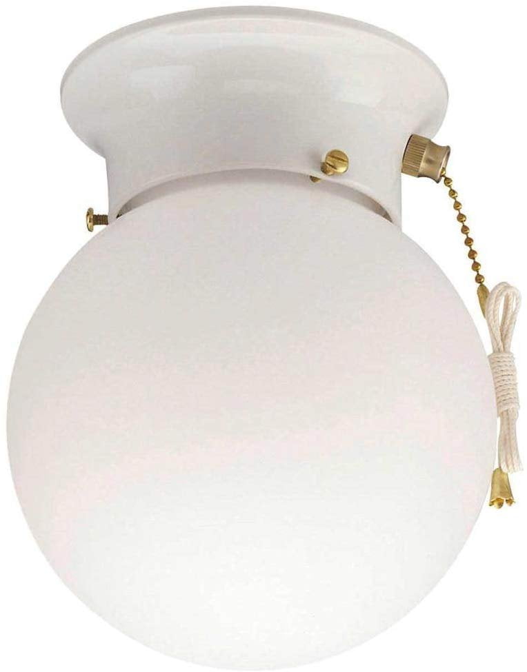 Westinghouse Lighting 6668000 Ceiling Light With Pull Chain, White ...