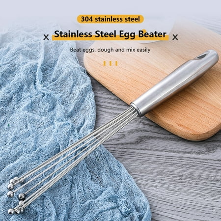 serony Stainless Steel Ball Whisk Stirrer Egg Stirring with Handle ...