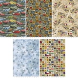 Springs Creative Cotton 21" Tim Coffey Vintage Travel Fat Quarter ...