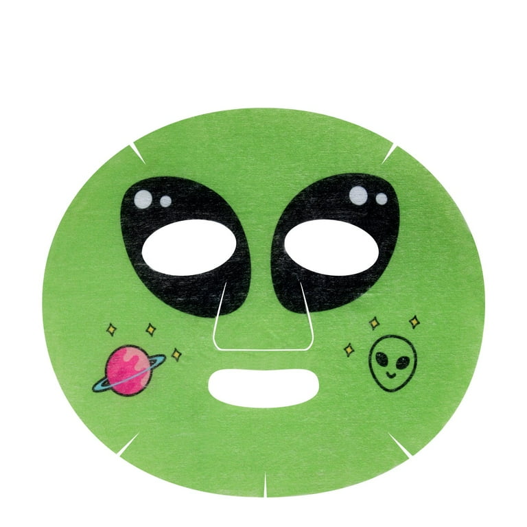 Green Cartoon Alien Face