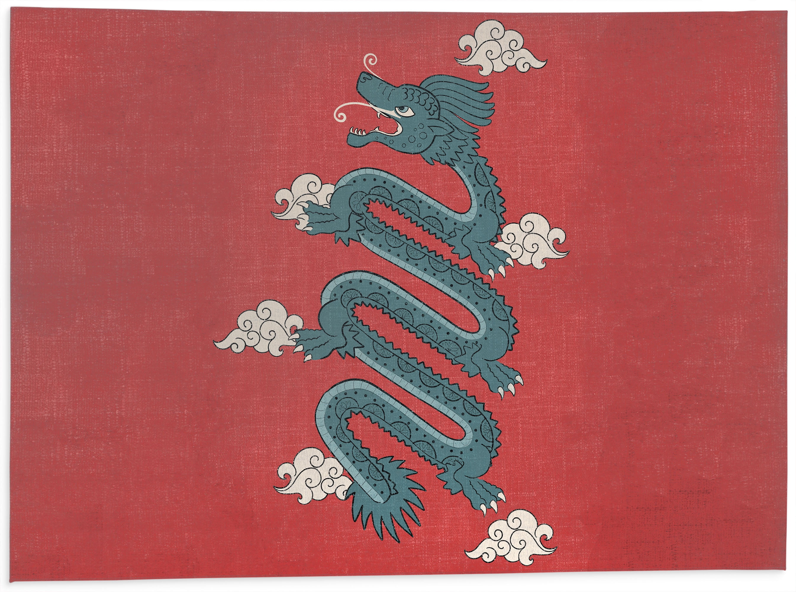 Dragon On Red Office Mat by Kavka Designs - Walmart.com