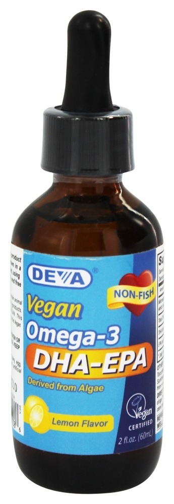 Deva Nutrition - Liquid Omega-3 DHA-EPA Vegan Lemon - 2 fl. oz ...