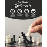 WE Games Portable Tournament Chess Set - 20 in. Vinyl Board with Bag ...
