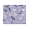 Bat and Webs Pattern Door Curtain Sheer Privacy Light Filtering Window ...