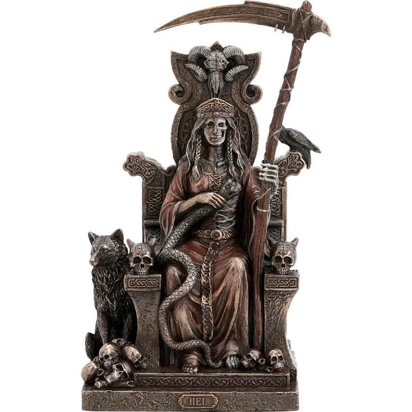 Enthroned Hel Statue by Medieval Collectibles - Walmart.com