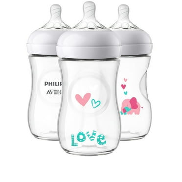 (2 pack) Philips Avent Natural Baby Bottle with Natural Response Nipple ...