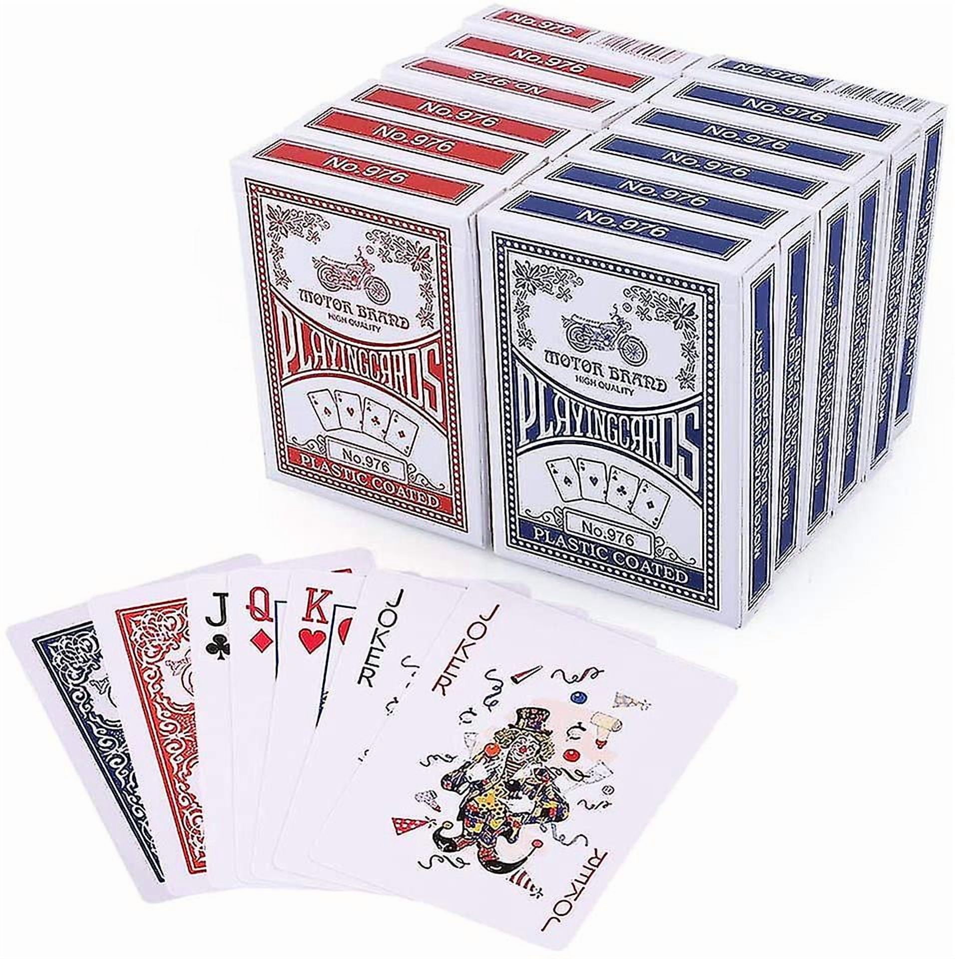 Juego de cartas, tamaño póker, índice estándar, 12 barajas | Bodega ...