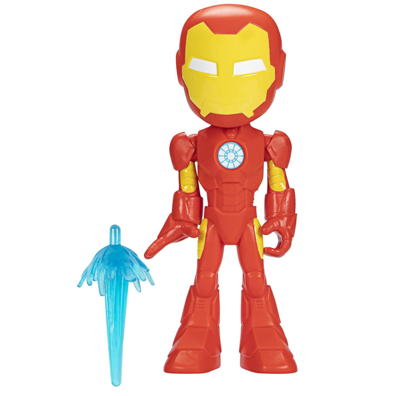 Marvel Spidey And His Amazing Friends Supersized Iron Man 9-Inch Action Figure  Preschool Super Hero Toy