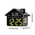 CaiTeLin LED Alarm Clock , House Shaped Electronic Clock with Night ...