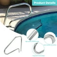 "Kojem In-Ground Pool Handrail, 37"" x 45.8"", Stainless Steel Safety ...