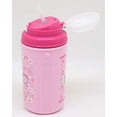 OSK Hello Kitty 450ml Pink Water Bottle with Straw and Travel Carrying Strap for Girls from ...