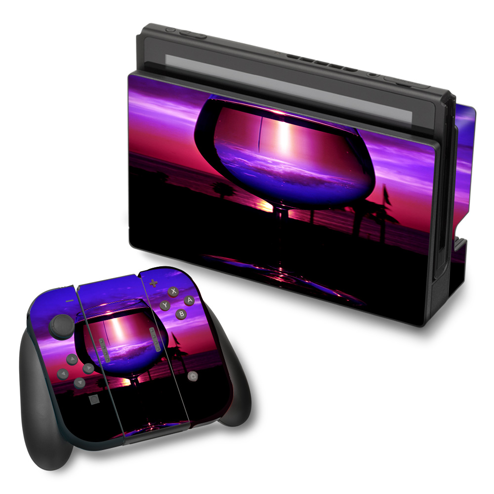 Skins Decals For Nintendo Switch Vinyl Wrap / Tropical Sunset Wine ...