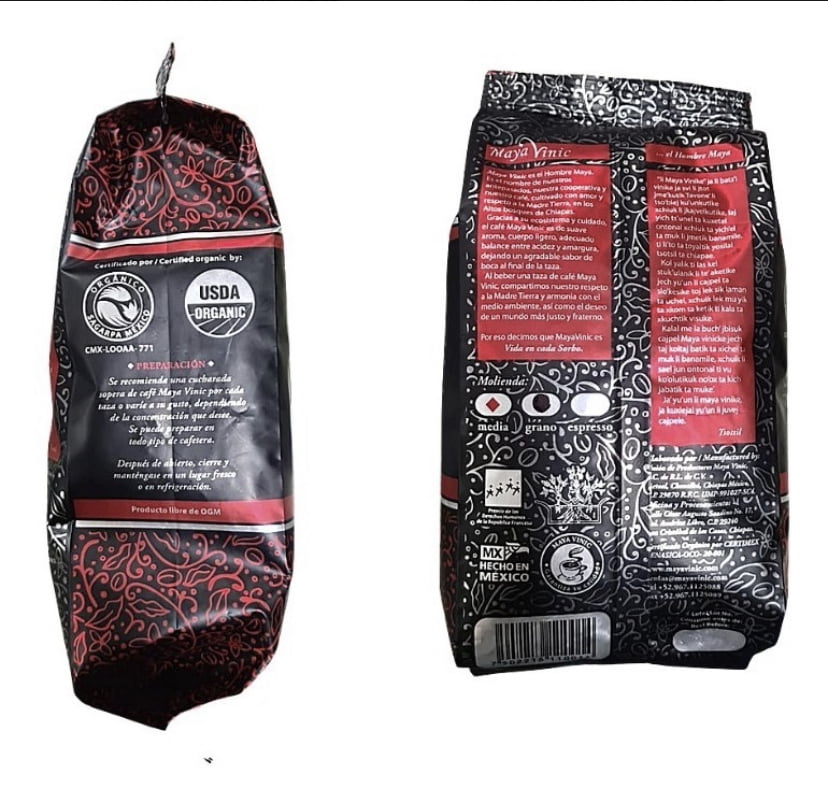 Café Maya Vinic Chiapas 100% Orgánico Grano Tueste Cubano Maya Vinic ...