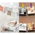 1.9 Inch Purple Wooden Clothes Pins with Strong Craft String for ...