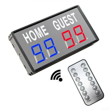 Portable Electronic Scoreboard with LED Display and Remote Control for ...