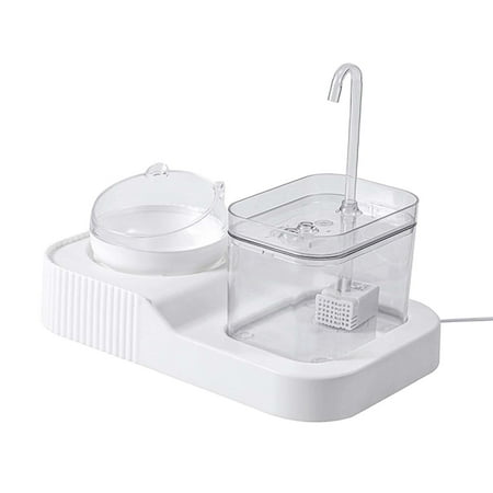 Cat Food and Water Bowl Container Cats Feeder for Puppy Indoor Cats ...