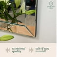 Hamilton Hills Large Silver Mirror With Angled Beveled Frame - 24 X 54 ...