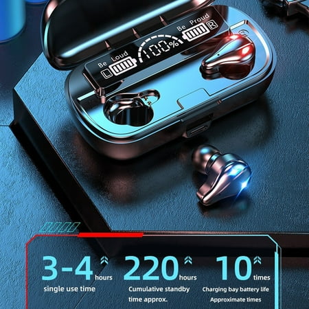 Bluetooth-compatible Earbuds Wireless Noise Cancelling Sweatproof ...