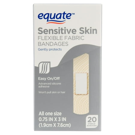 Equate Sensitive Skin Flexible Fabric Bandages, 20 Count – BrickSeek