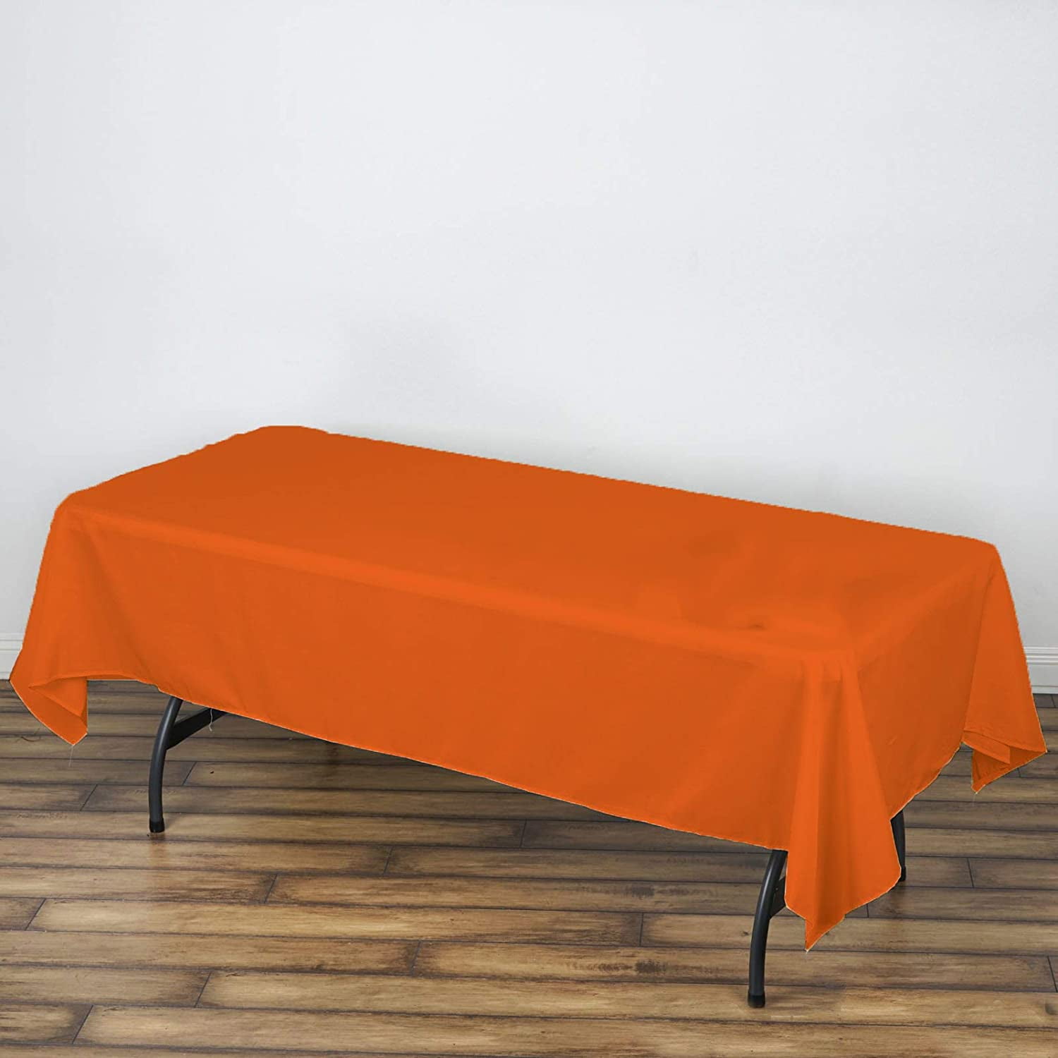 AK-Trading 60 x 102-Inch Rectangular Polyester Tablecloth - Rust ...