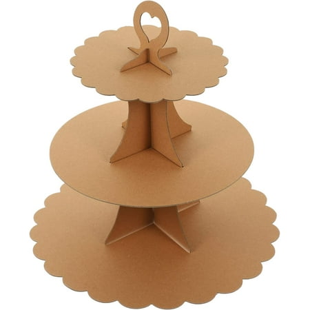 cueiha 3- Layer Paper Cupcake Stand Vintage Cake Display Stand Pastry ...