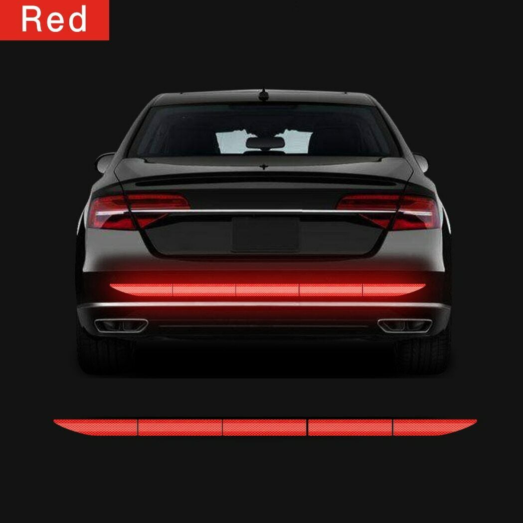 5Pcs/set Car Warning Stickers Trunk Reflective Decal Auto Exterior ...