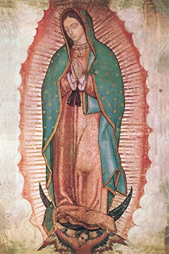 Lady Guadalupe Poster Virgen Guadalupe New 24x36 - Walmart.com