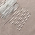 BESTYASH 50Pcs Plated Silver U Shape Hairpin for Decoration Stylish ...