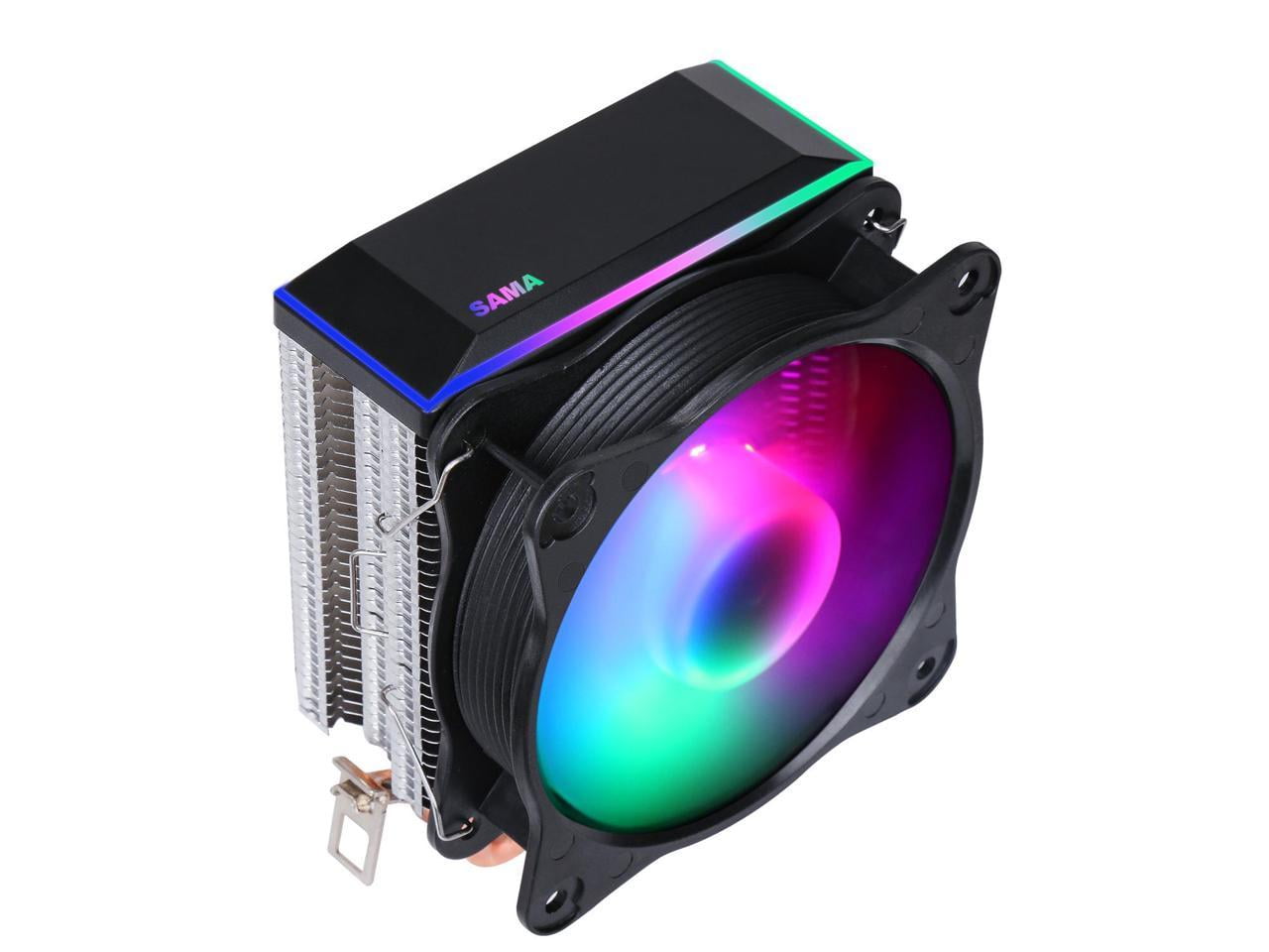 SAMA KA200D RGB CPU Air Cooler with 9cm PWM fan,2 Copper Heat Pipes For ...
