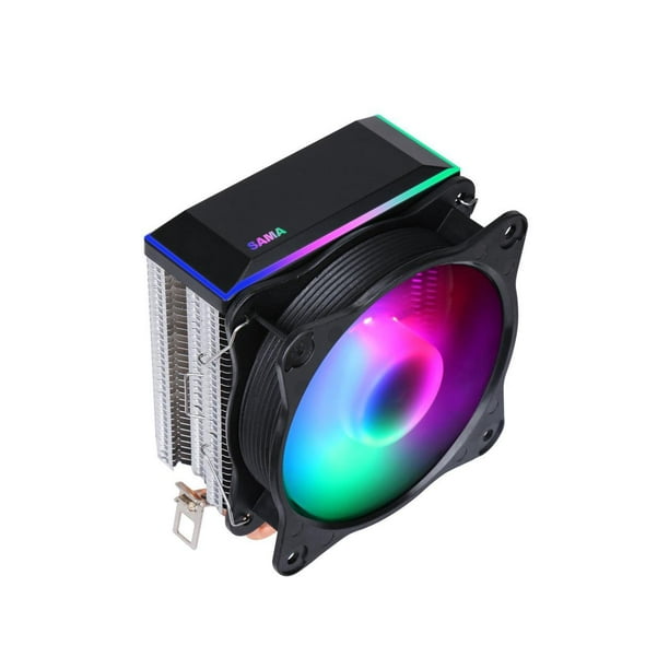 SAMA KA200D RGB CPU Air Cooler with 9cm PWM fan,2 Copper Heat Pipes For ...