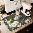 Dish Drying Mat for Kitchen Counter 18x24 Flowers Modern Farmhouse ...