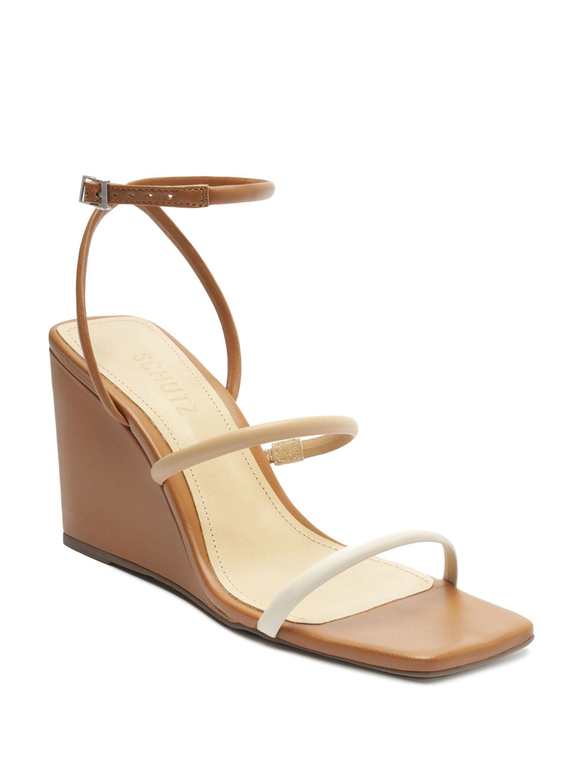 REIKE NEN Womens Black Asymmetrical Strappy Almond Toe REIKE NEN Womens Black Asymmetrical Strappy Almond Toe