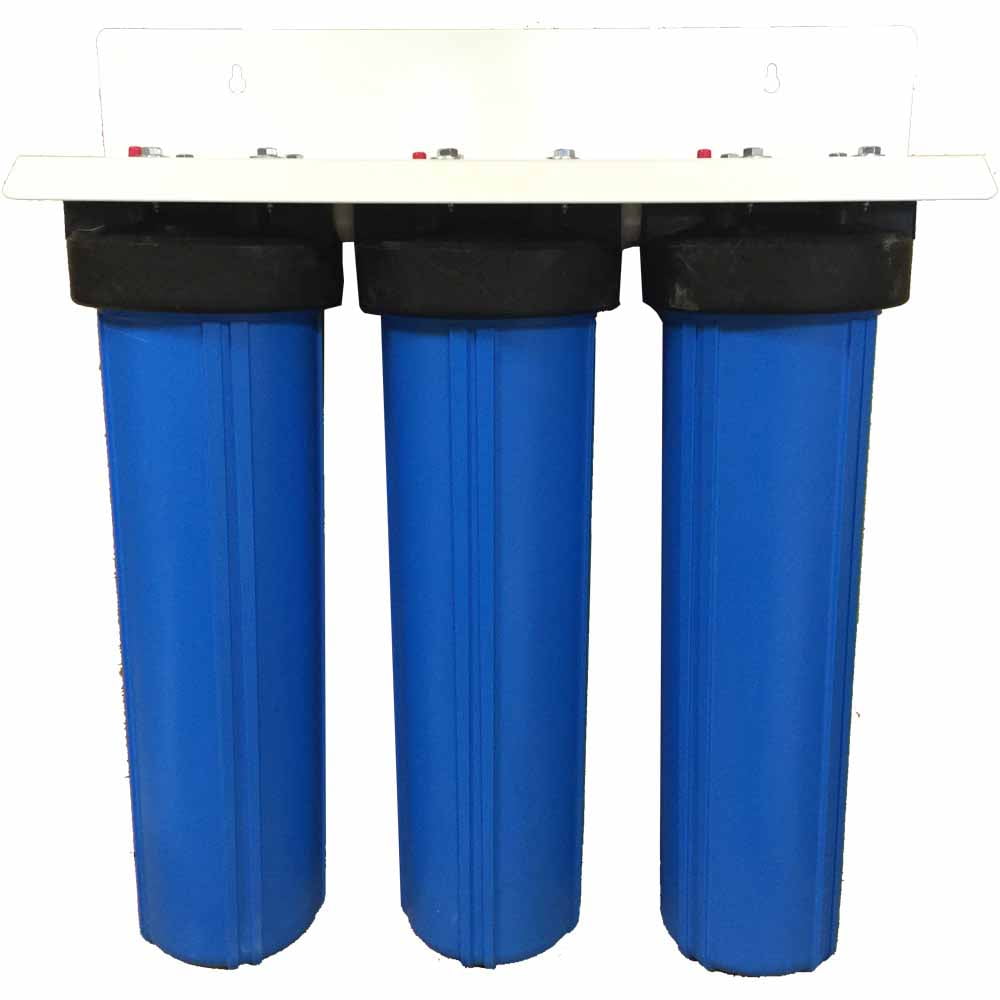 20-inch 3 Stage Big Blue Whole House Filter - Walmart.com