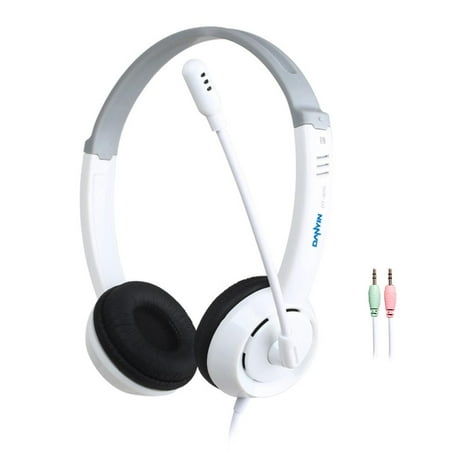 Childrens Kids Over the Head Headphones Headsets for PC Phones White 2x ...