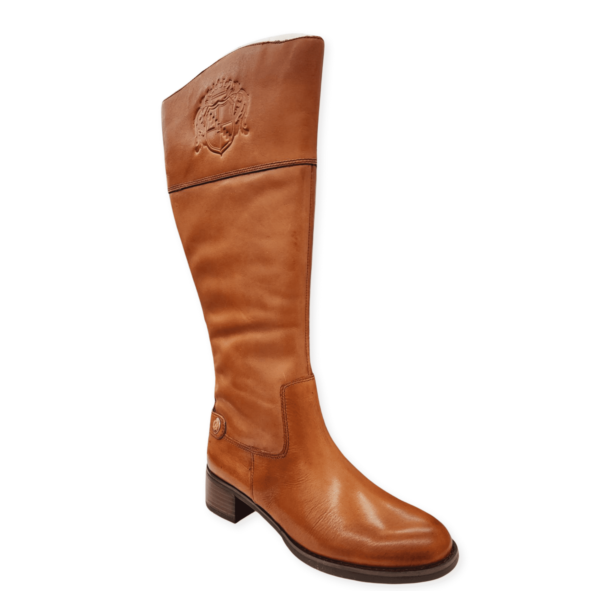 Franco Sarto Chipper Banana Leather Wide Calf Tall Riding Flat Comfort ...